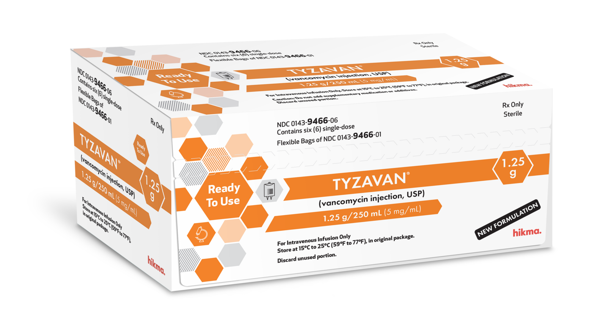 Dosages and storage - Tyzavan vancomycin premix
