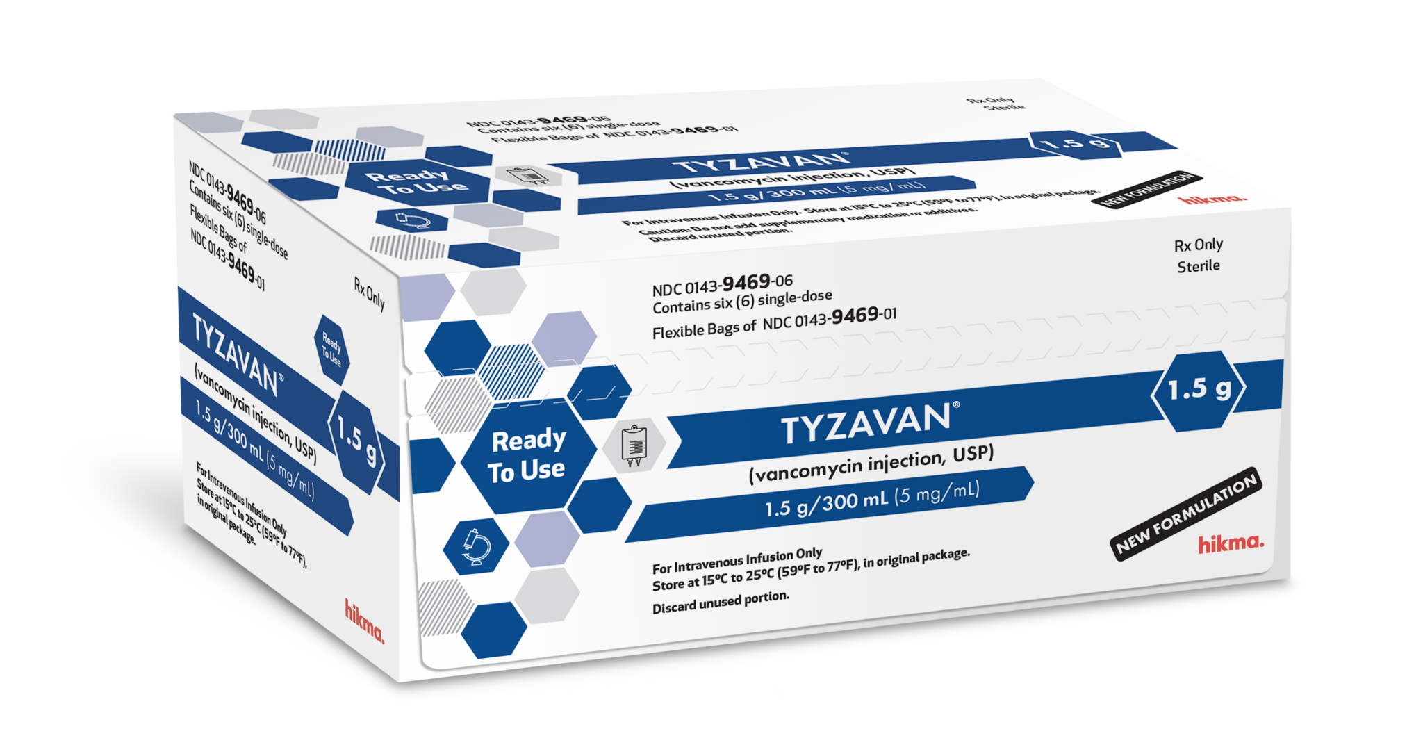 Dosages and storage - Tyzavan vancomycin premix