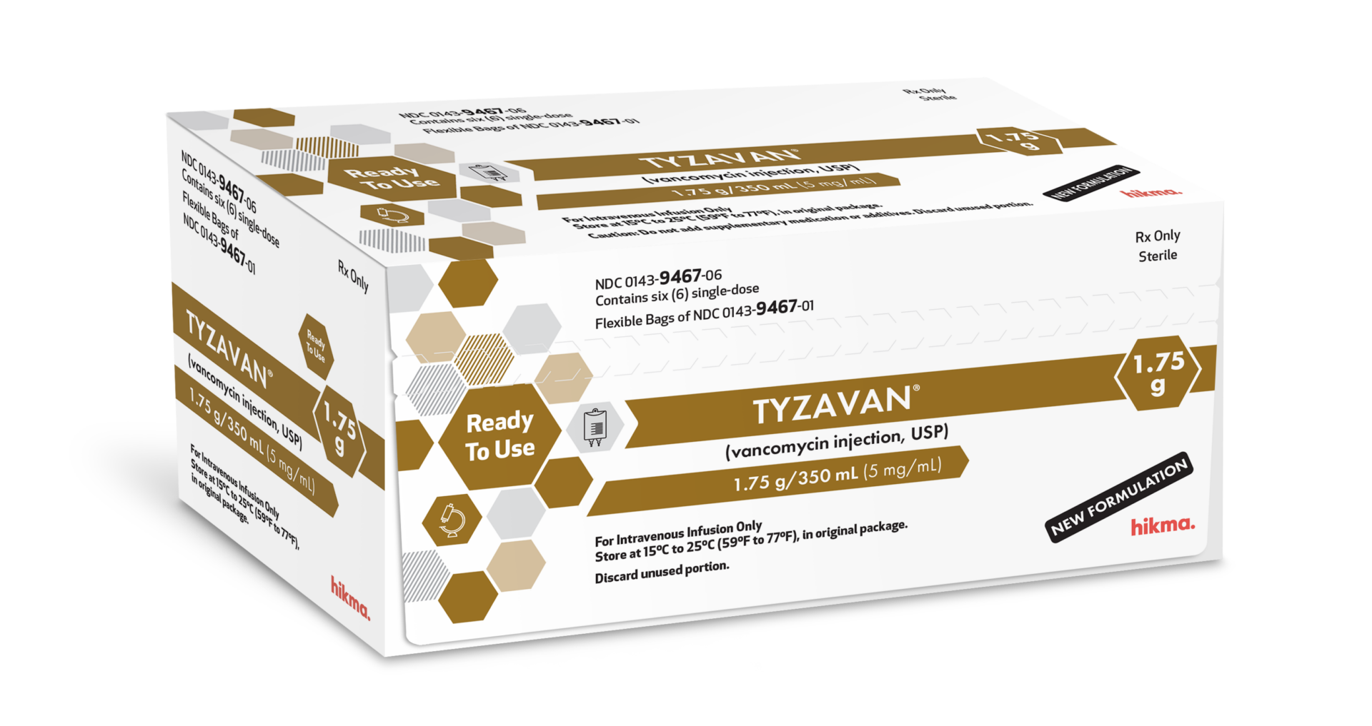 Dosages and storage - Tyzavan vancomycin premix