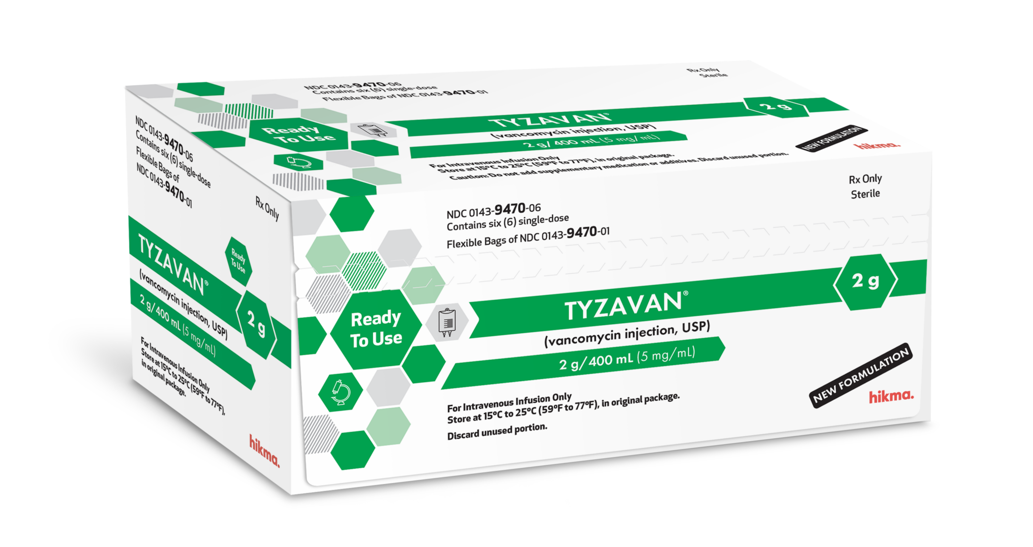 Dosages and storage - Tyzavan vancomycin premix