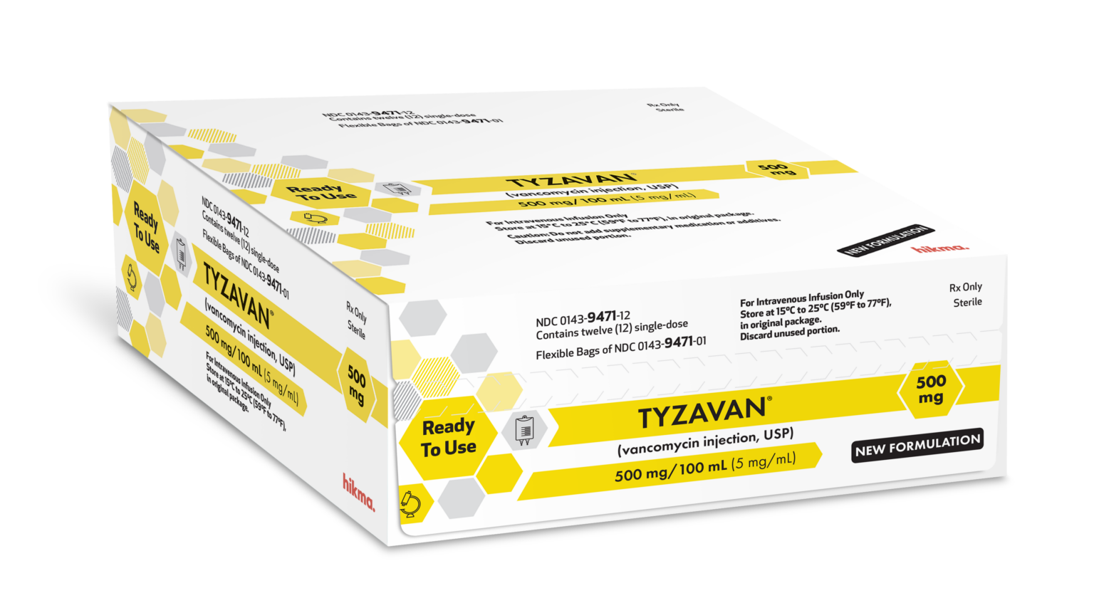 Dosages and storage - Tyzavan vancomycin premix