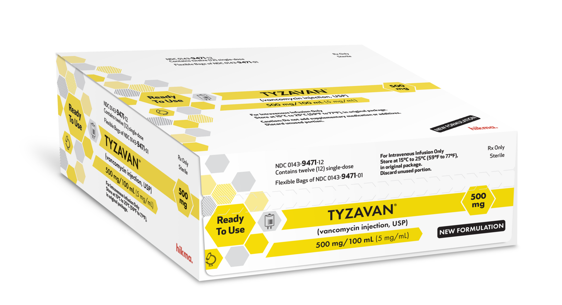 Dosages and storage - Tyzavan vancomycin premix