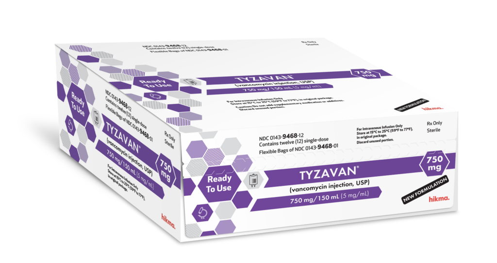 Dosages and storage - Tyzavan vancomycin premix